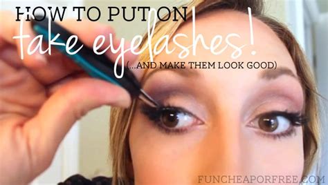 How To Put On Fake Eyelashes Make Them Look Good Fun Cheap Or Free