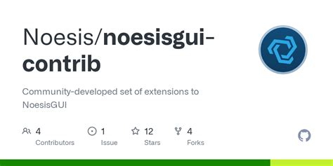 Github Noesisnoesisgui Contrib Community Developed Set Of