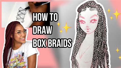 HOW TO DRAW BOX BRAIDS Christina Lorre YouTube