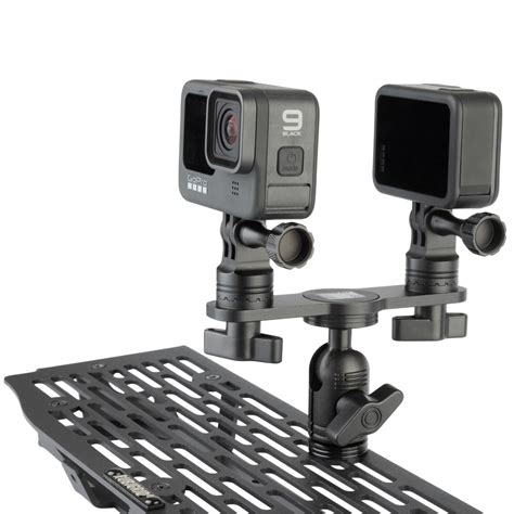 Dual Action Camera Gopro Mount With Integrated 20mm Ball Bulletpoint