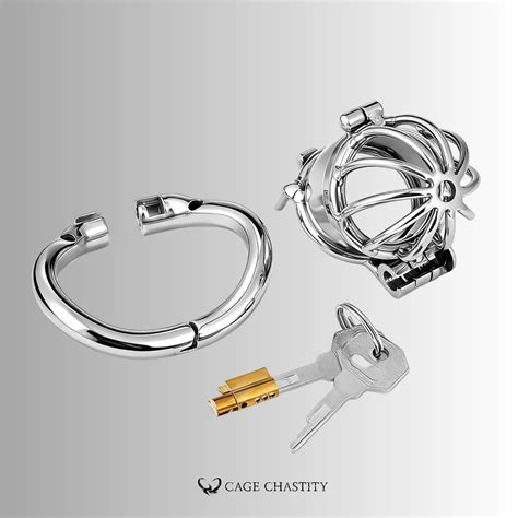Dual Lock Steel Chastity Cage Lk09 Cage Chastity
