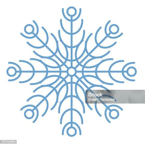 플랫 눈송이 겨울 눈송이 결정 크리스마스 눈 모양과 서리가 내린 시원한 파란색 아이콘 차가운 크리스마스 시즌 서리 눈 장식 벡터 절연 기호 12월에 대한 스톡 벡터 아트 및