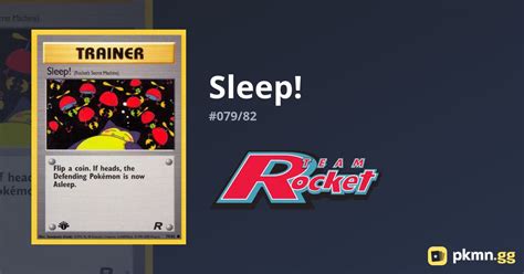 Sleep 079 82 Team Rocket Pkmn Gg
