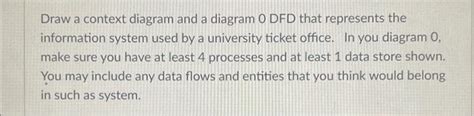 Solved Draw A Context Diagram And A Diagram O Dfd That Chegg Com