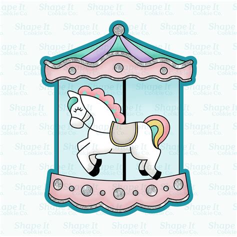 Candyland Carousel Cookie Cutter Shape It Cookie Co