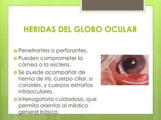 Traumatismo Ocular Pptx
