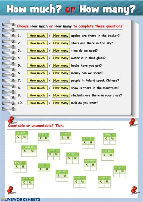 How Many Esl Worksheet By Valdirene Worksheets Library