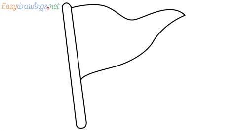 How To Draw Triangular Flag Step By Step 4 Easy Phase Emoji
