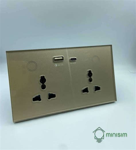 Double Smart Wifi Socket Minisim Smart Homes
