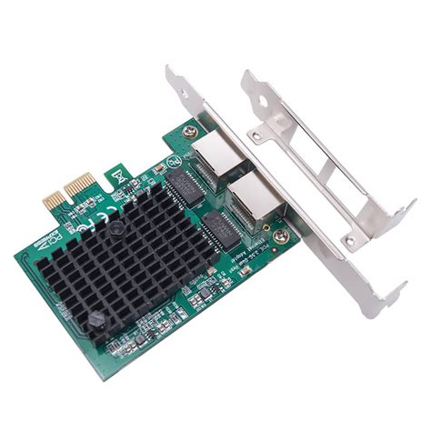 PCI E X1 2 5G 10 100 1000Mbps Gigabit Server Network Card RTL8125BG Dual Port RJ45 Ethernet