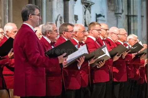 Mens Choir Performing In A Cathedral Editorial Photography Image Of