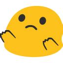 Blobreachfrown Discord Emoji