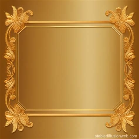 Thin Golden Page Border Design Stable Diffusion Online