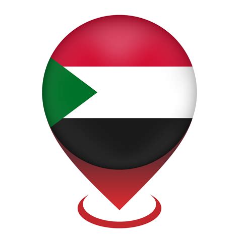 Map Pointer With Contry Sudan Sudan Flag Vector Illustration 20245073 Vector Art At Vecteezy