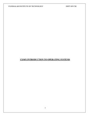 OS CSE OS FULL NOTES UNIT I OPERATING SYSTEMS OVERVIEW