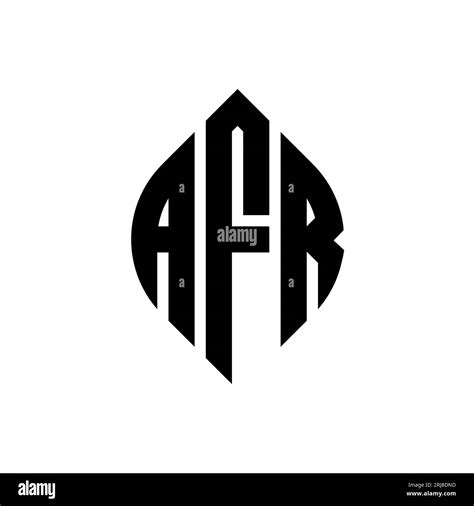 Afr Circle Letter Logo Design With Circle And Ellipse Shape Afr