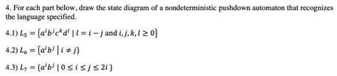 Solved For Each Part Below Draw The State Diagram Of A Chegg Com
