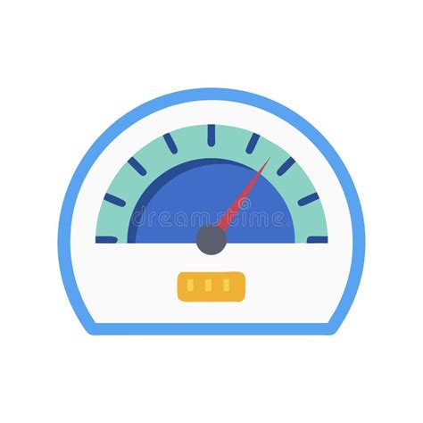 Bandwidth Meter Measurement Icon Stock Illustration Illustration Of