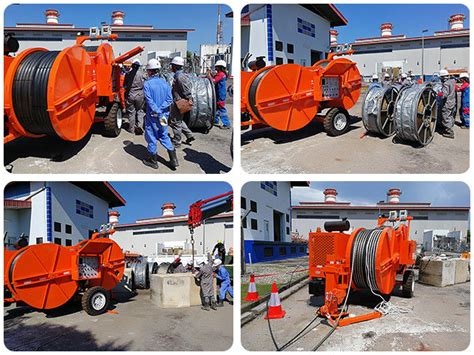 2 X 7t Double Bundle Overhead Line Stringing Equipment With 40mm Conductor Diameter