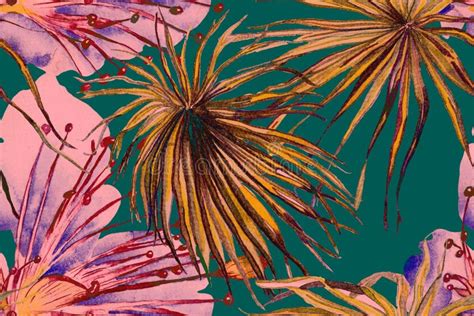 Tropical Seamless Pattern Stock Illustration Illustration Of Design