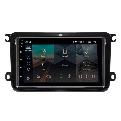 Central Multimídia Gol Saveiro Voyage G7 G8 Tela Ips De 7 Polegadas Quad Core 2gb Carplay E