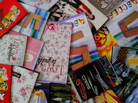 Free Picture Colorful Notebooks Babes