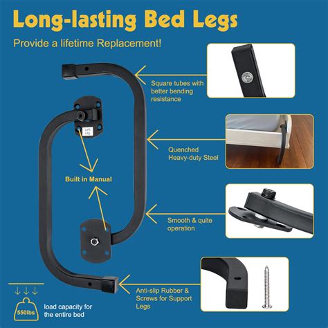 Deluxe Queen Size Murphy Bed Kit With Vertical Installation Easy Diy