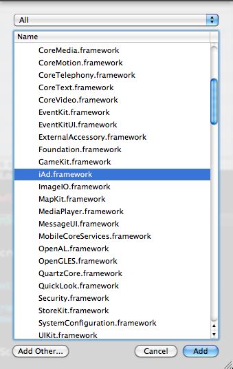 implementing iad on cocos2d application