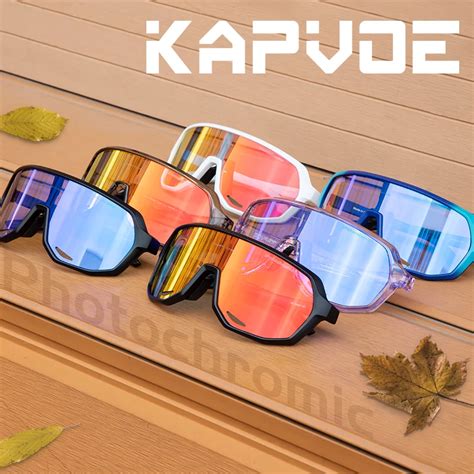 Kapvoe Männer Frauen Outdoor Photochromism Sonnenbrille Fahrrad