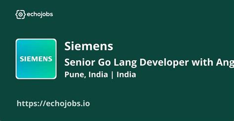 Hiring Senior Go Lang Developer With Angular Eaas Connectivity Edge Pune India India