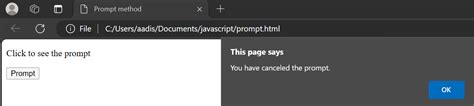 Javascript Popup Boxes Alert Prompt And Confirm Methods Codeforgeek