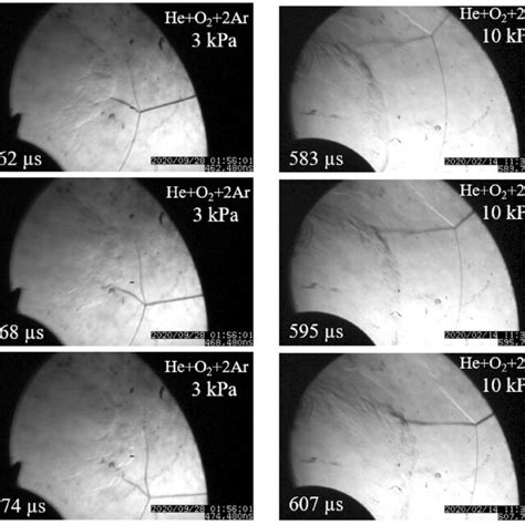Experimental Mach Stem Rotation Shown As A Time Sequence Of Shadowgraph Download Scientific