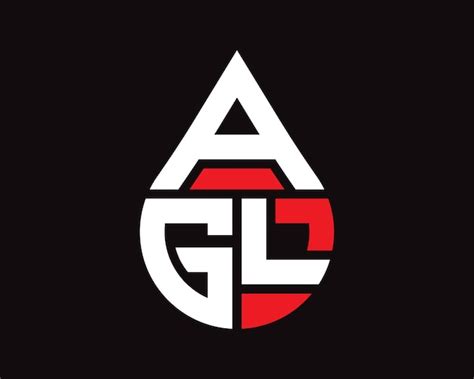 Premium Vector Agl Letter Water Drop Shape Logo Design Agl Drop Logo