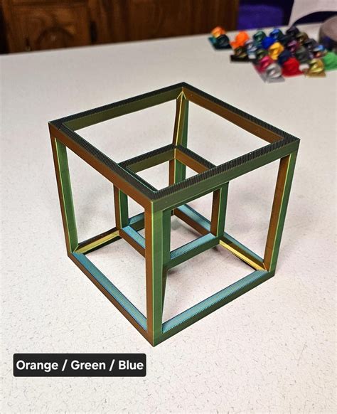 Tesseract Hypercube 3d Printed 4th Dimension Model Etsy