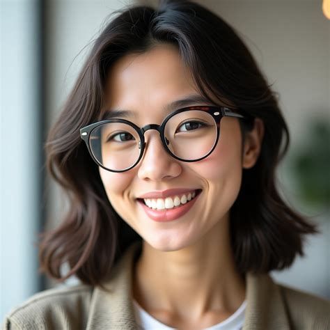 Asian Woman With Glasses Stable Diffusion Online