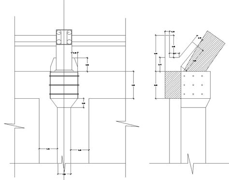 Detail Drawing Of Metallic Structure Specification In Autocad 2d Dwg File Cad File