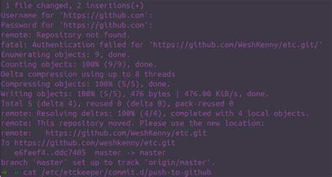 Linux Git Push Prompting For Username And Password Every Time Despite