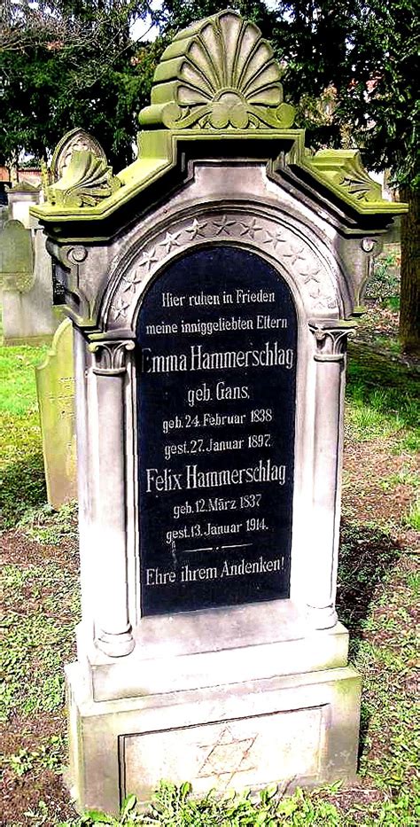 Emma Gans Hammerschlag 1838 1897 Find A Grave Memorial