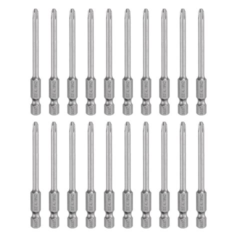 20pcs 1 Phillips Screwdriver Bit Ph1 1 4 Hex Shank 3 75mm Long Magnetic S2 Steel Industrial