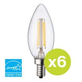 Focus On Energy Marketplace TCP Candle B11 Dimmable 40W Warm White LED 6 Pack Focus On Energy