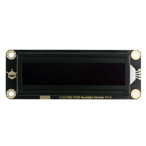 Gravity I2c 16x2 Arduino Lcd Lcd 16x2 Rgb Display Black Kamami