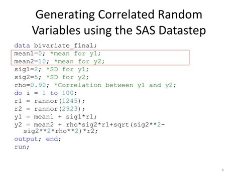 Ppt Generating Correlated Random Variables Powerpoint Presentation