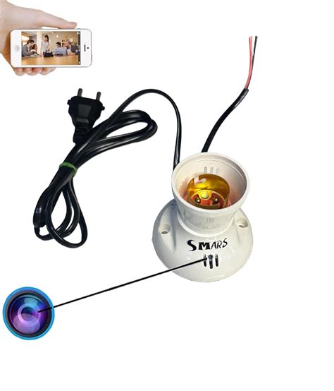 Smars Full Hd Wifi P Spy Bulb Holder Camera Hidden Socket Camera Separate Wiring For Led