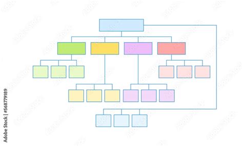 Chart Infographic Structure Company Business Hierarchy Corporate