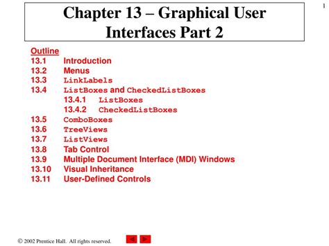 ppt graphical user interfaces menus lists and controls powerpoint
