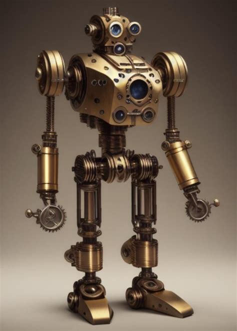 Statues And Clockwork Robots R Starryai