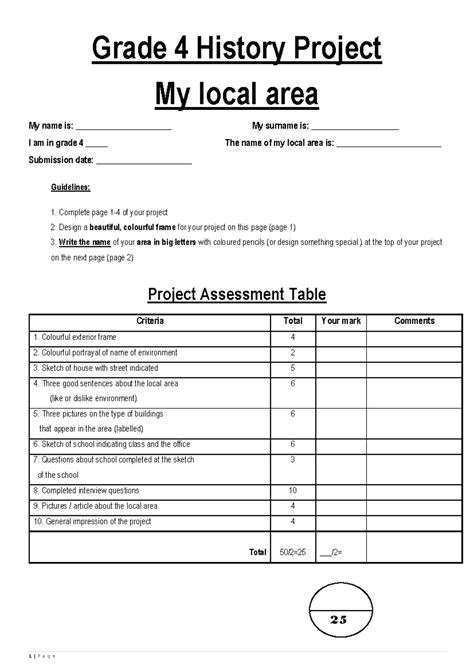 Grade 4 History Project Grade 4 History Project My Local Area My Name Is