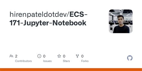 Github Hirenpateldotdevecs 171 Jupyter Notebook