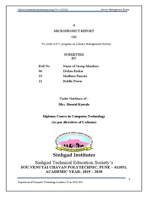 To Create A C Program On Library Management System Sycm2 Rollno