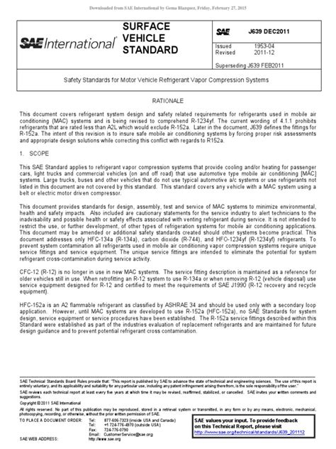 SAE J639 - 201112 Norma SAE | PDF